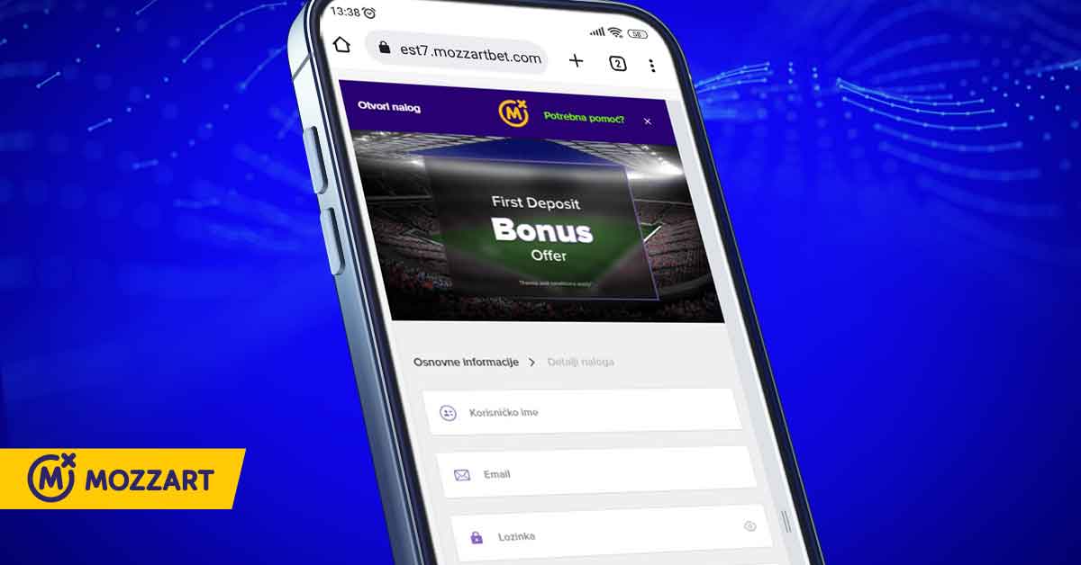 Mozzart | Registracija